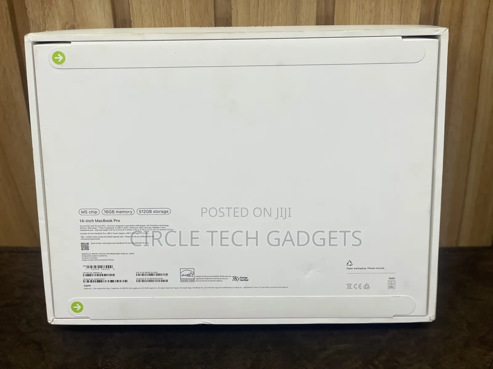 New Laptop Apple Macbook Pro 2025 M5 14-Inch 16GB Apple M5 SSD 512GB ...