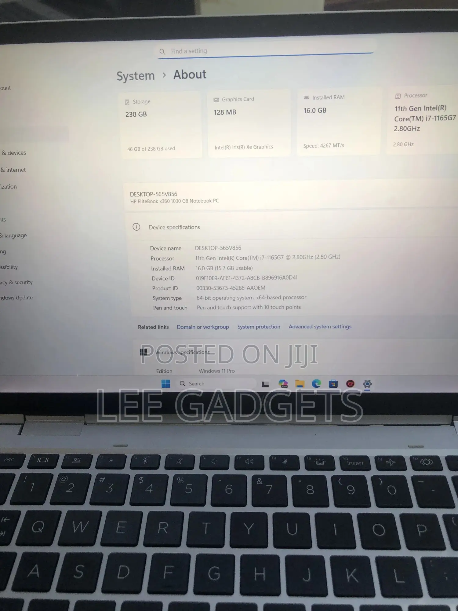 Laptop HP EliteBook 1040 G8 16GB Intel Core I7 SSD 256GB in Warri ...