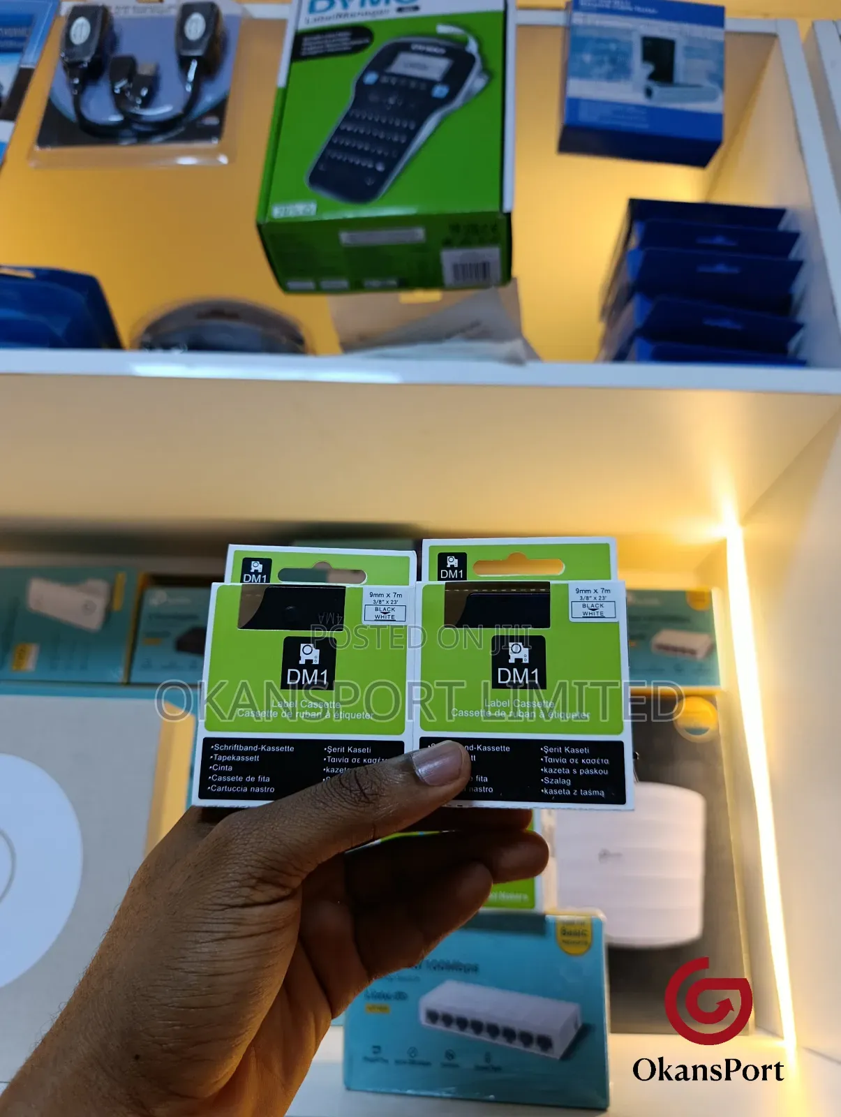 Dymo Label Manager Cartridge Cassette D1 9,12mm Office Labels Machine ...