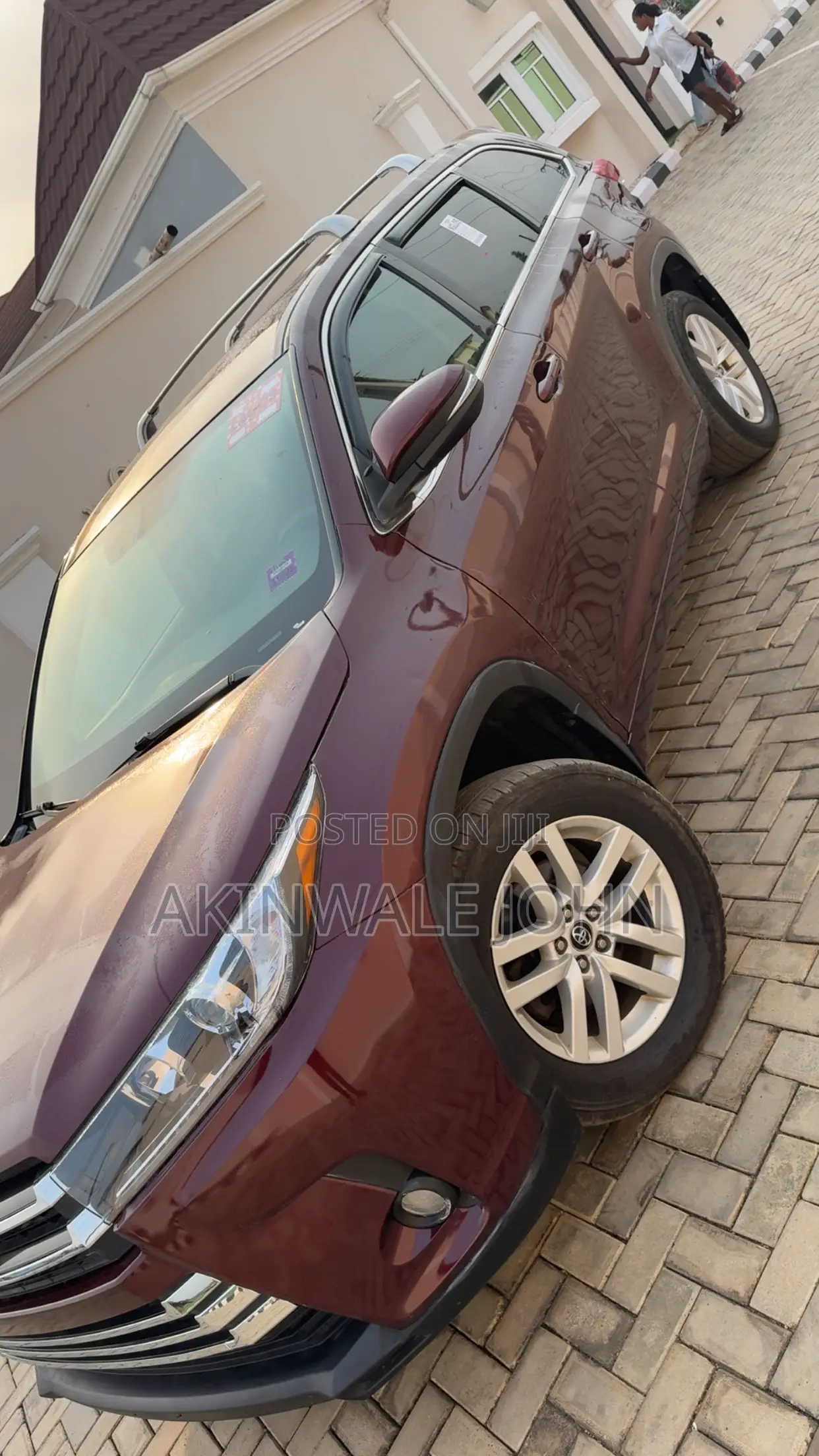 Toyota Highlander LE Plus V6 4x2 (3.5L 6cyl 6A) 2016 Burgundy in Osun ...