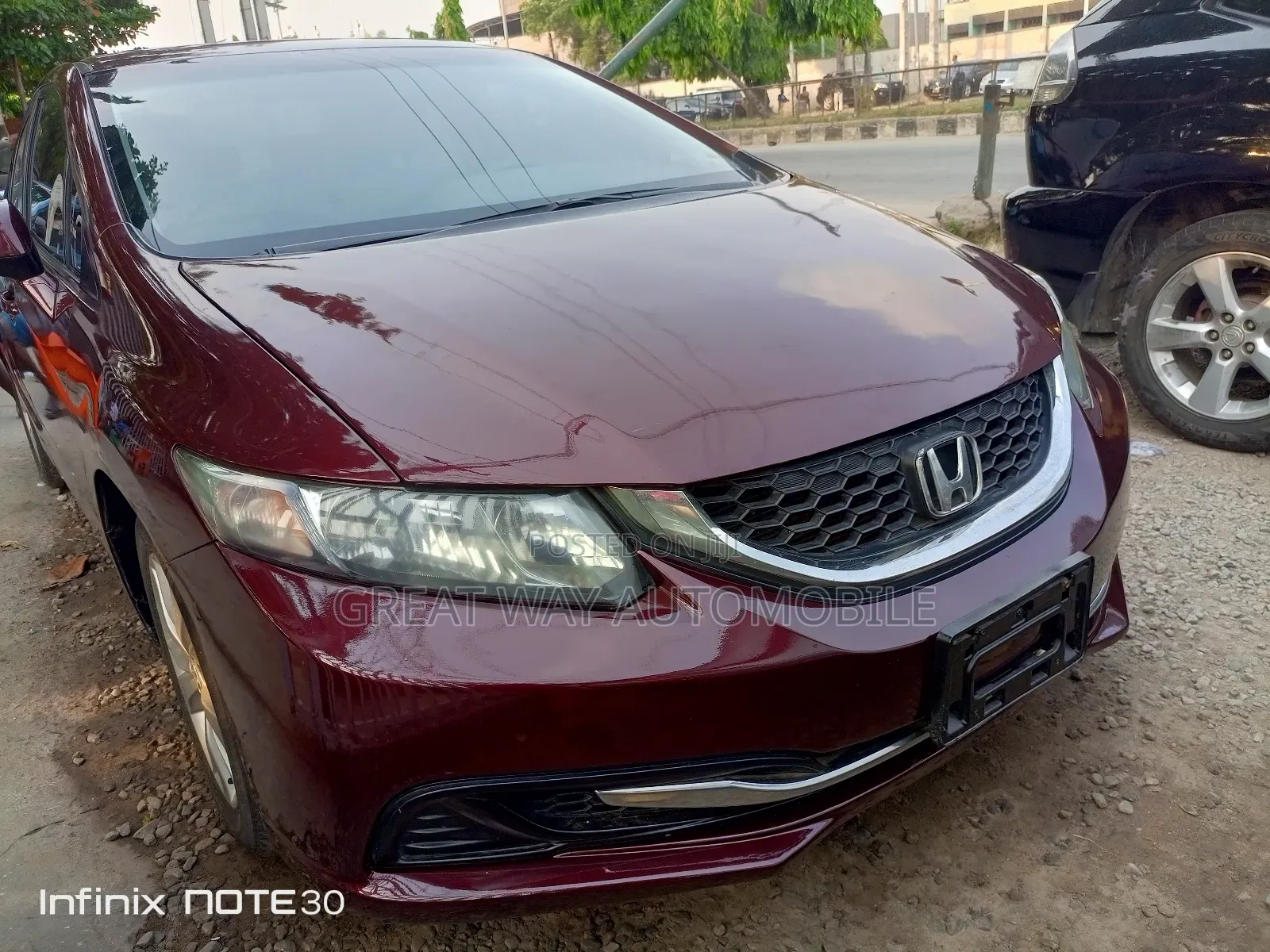 Honda Civic 2014 Burgundy in Surulere - Cars, Great Way Automobile ...