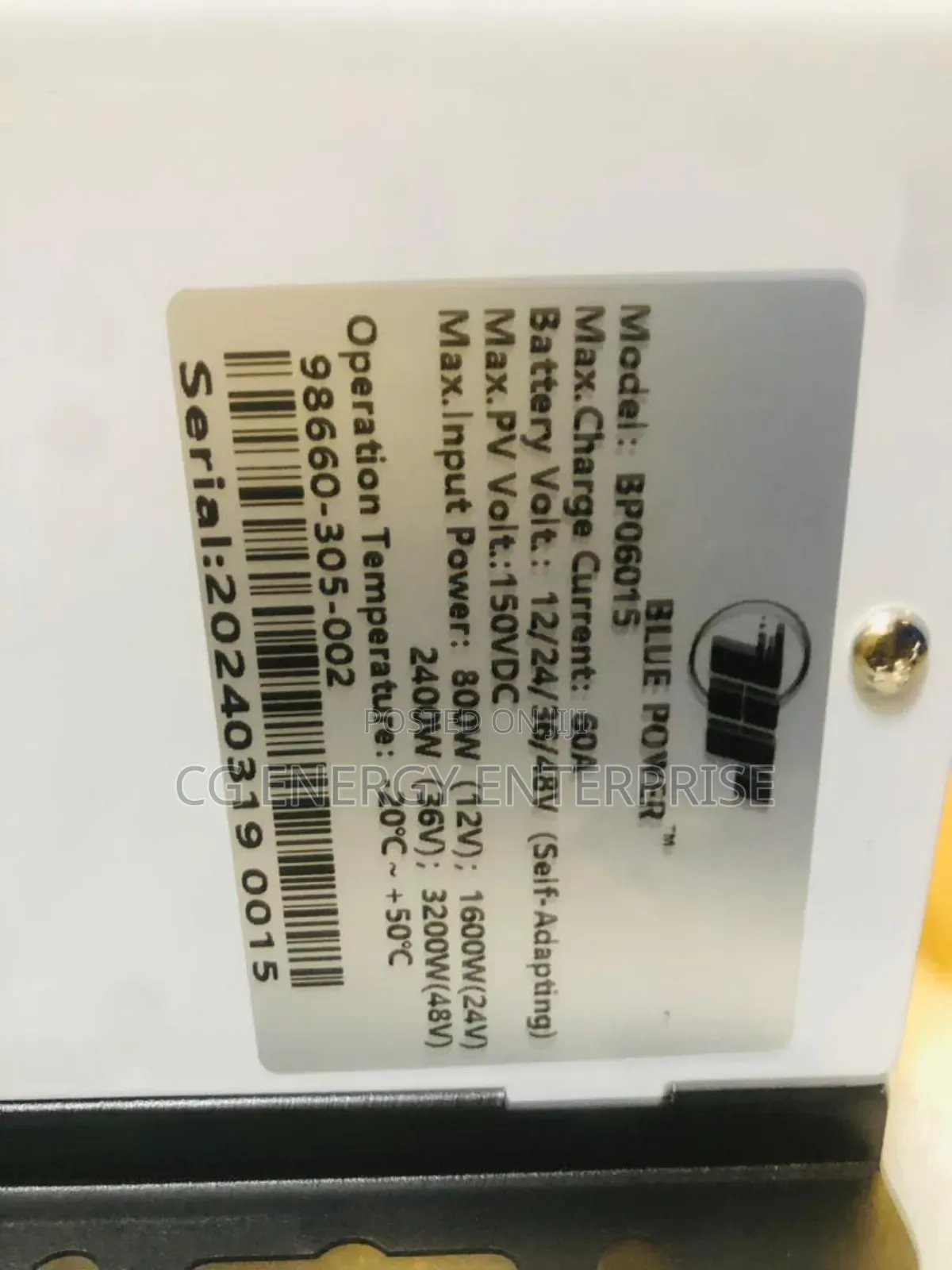 60ah 12v-24v-48v Mppt Blue Power Solar Charge Controller in Ojo ...