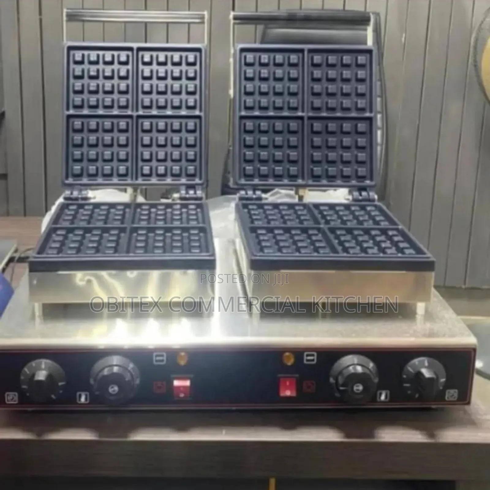 Industrial Double Square Waffle Baker Machine Is Available for Sale for ...