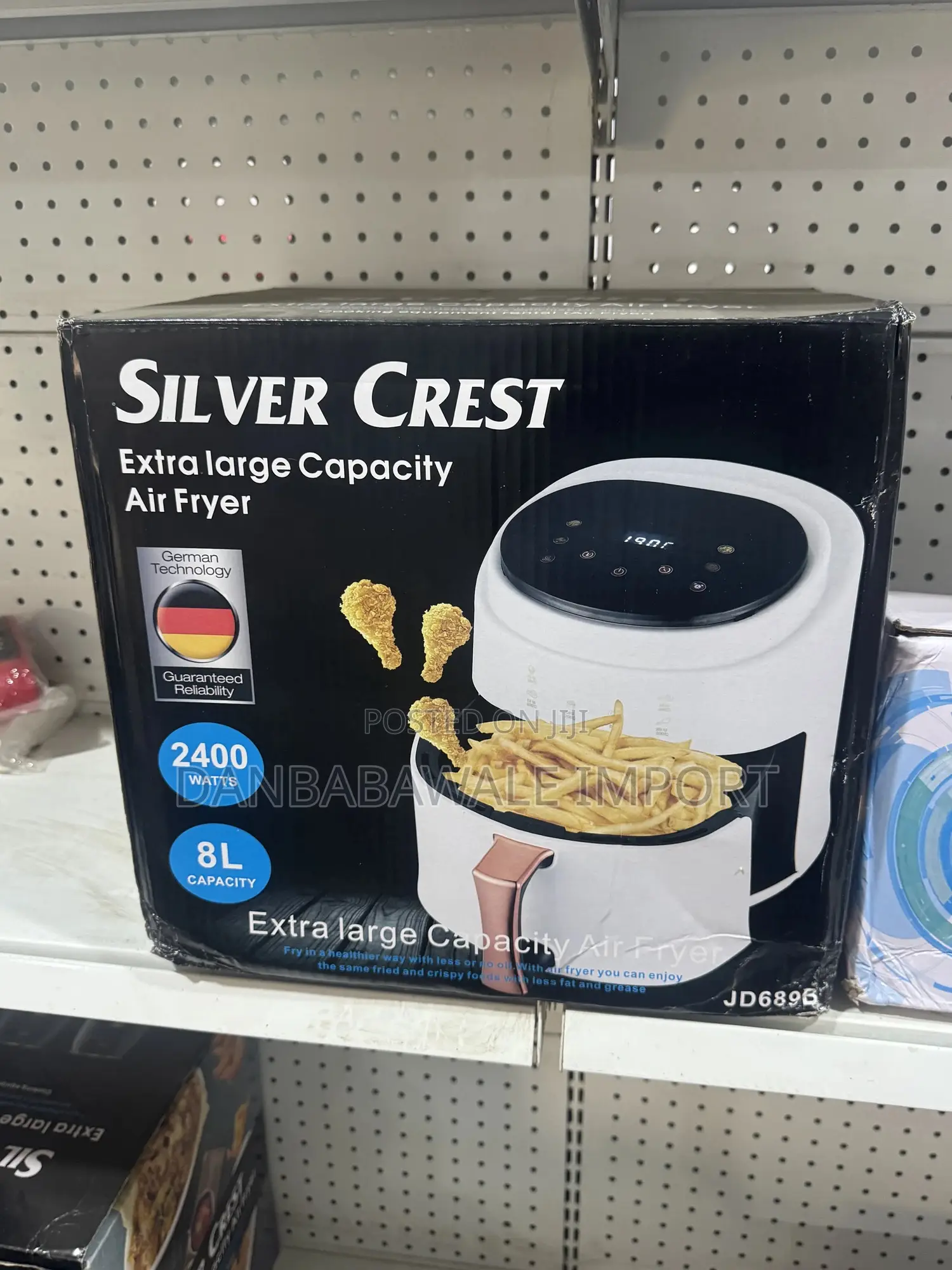 Silver Crest Jd689b 8l Extra Large Digital Air Fryer 2400w High Power ...