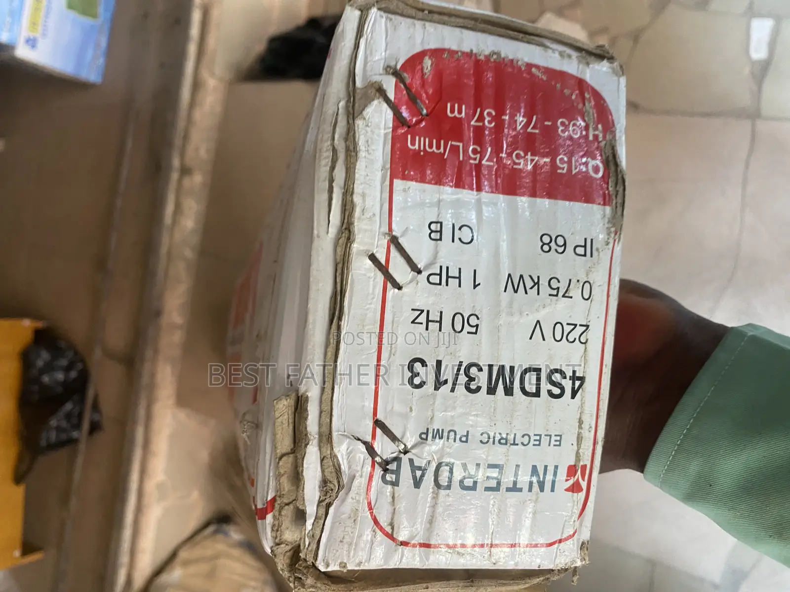 1hp Interdab Submersible Water Pumping Machine 100% Pure Copper in ...