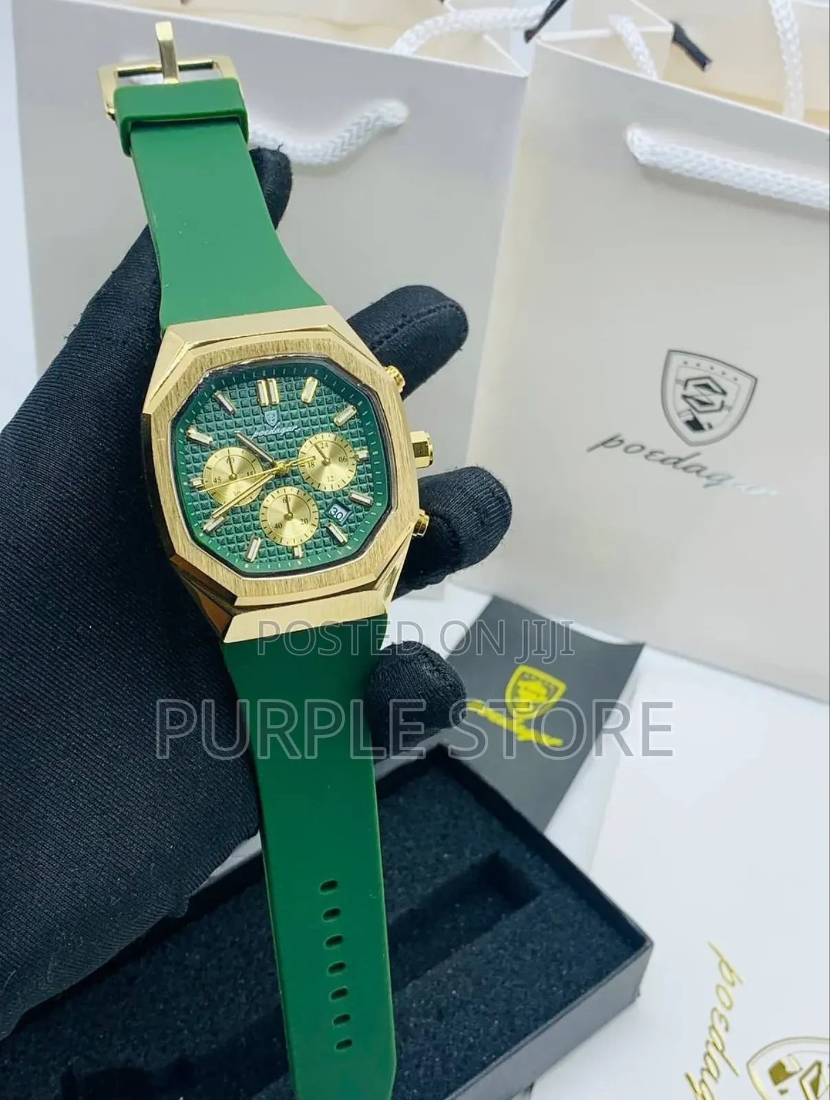 Poedagar Chronograph Rubber Strap Watch in Lagos Island (Eko) - Watches ...