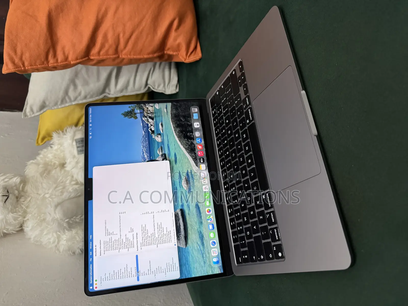 Laptop Apple MacBook Air 2022 M2 8GB Intel Core M2 SSD 256GB in Ikeja ...