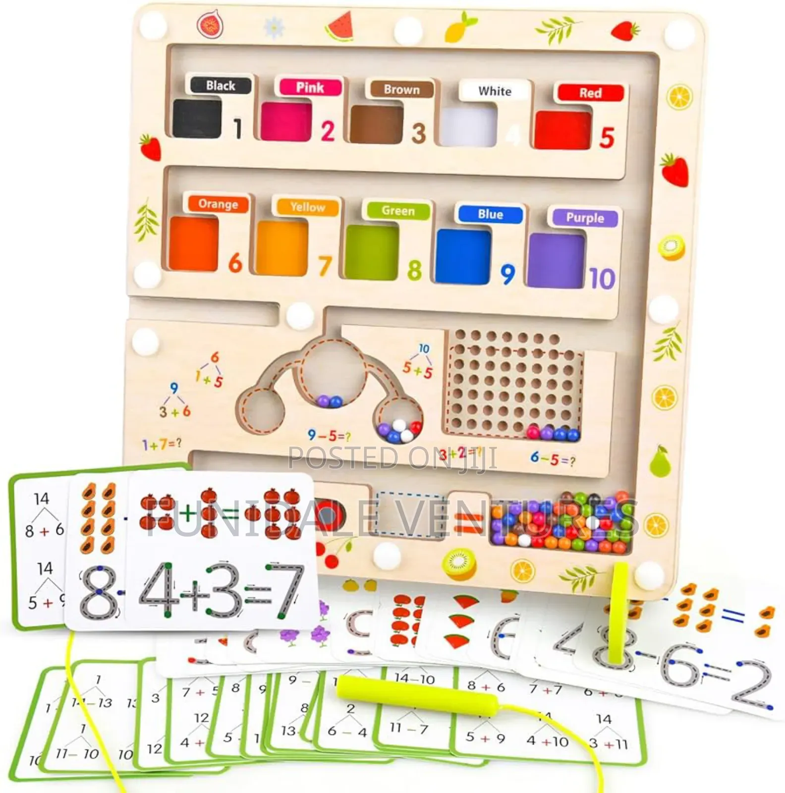 Early Education Calculation Colour Classification Magnetic Beads in ...