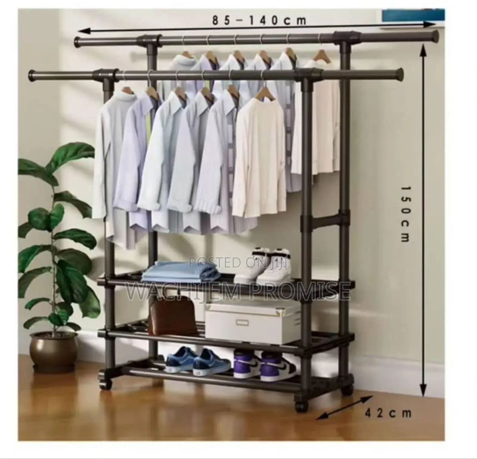Double Pole Garment Rack With Shoe Rack 3floors in Lagos Island (Eko ...