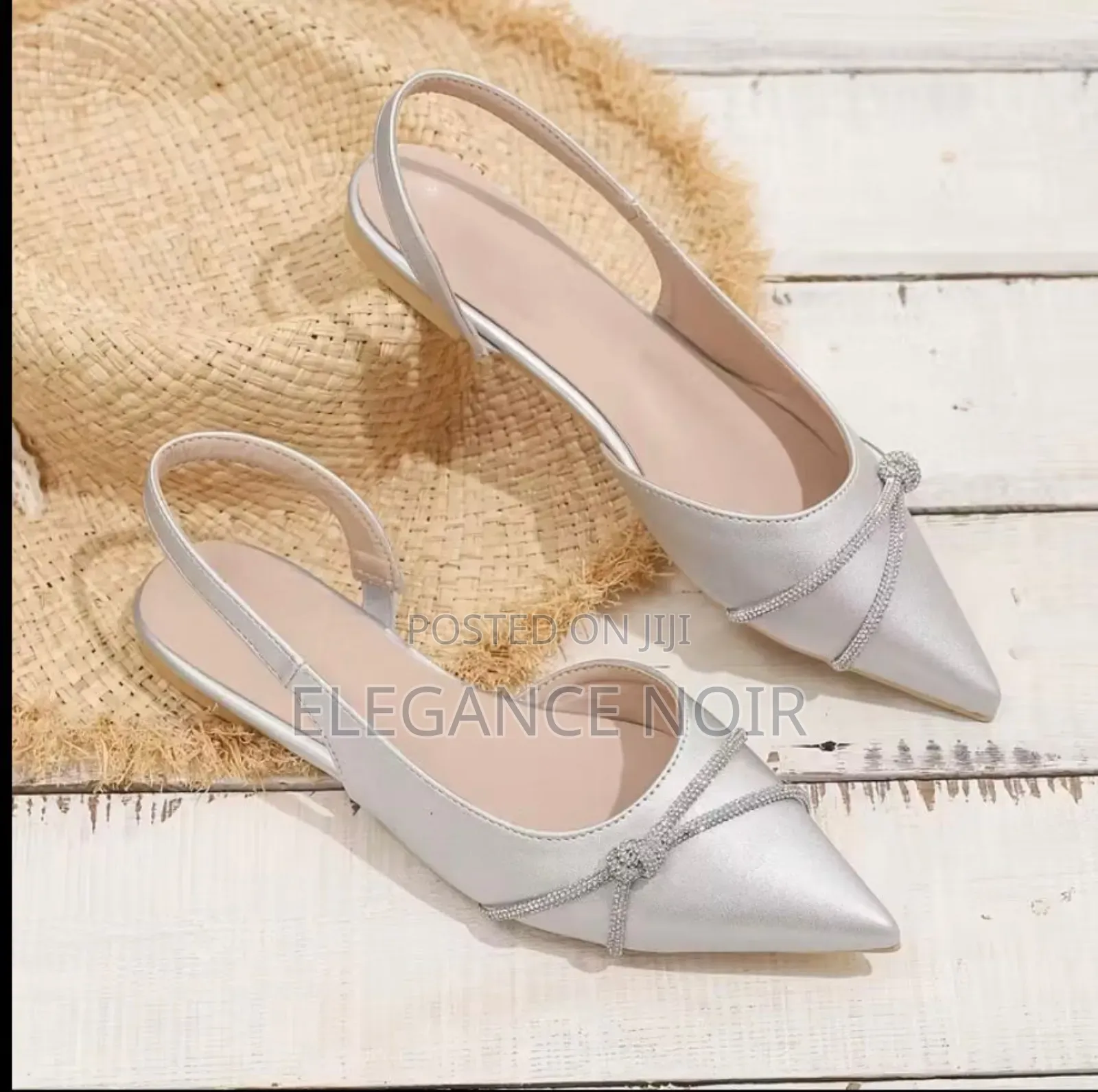 Silver Pointed Toe Flat Shoe With Bow in Surulere - Shoes, Elegance ...