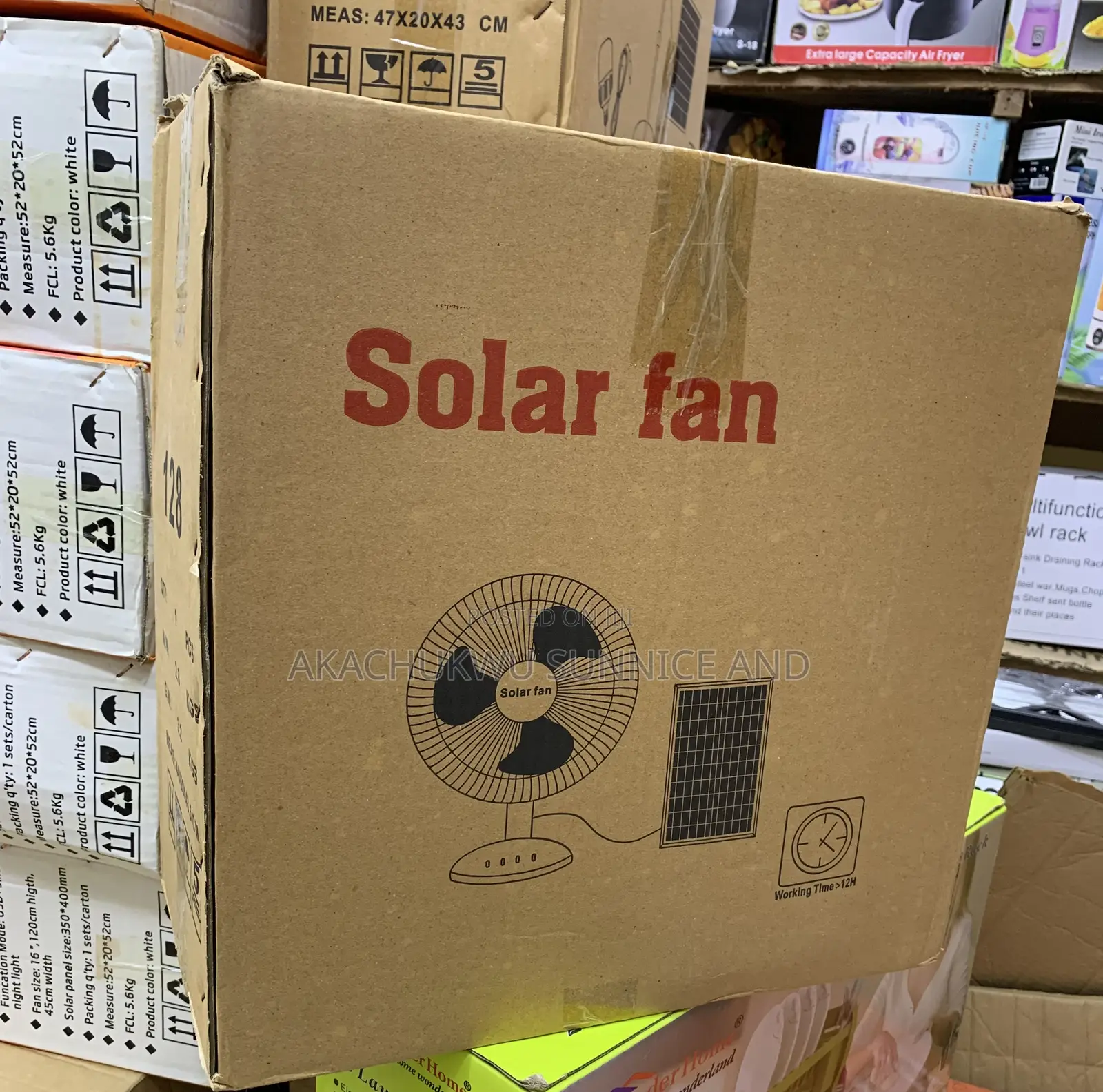 12inches Solar Fan(Jh-128) in Lagos Island (Eko) - Home Appliances ...