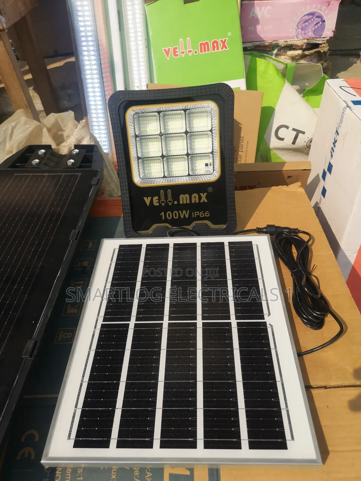 100w Ip66 Solar Flood Light – With Remote Control in Lagos Island (Eko ...