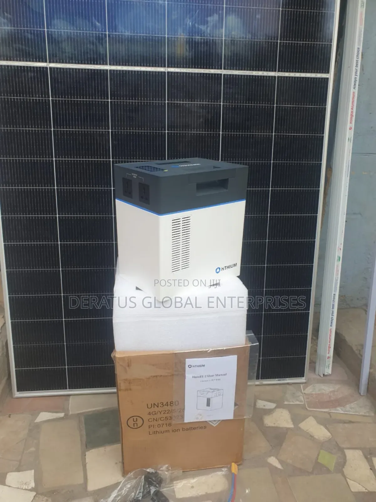 Hithium (2kwh) Solar Generator With 600w Solar Panel in Ajah ...