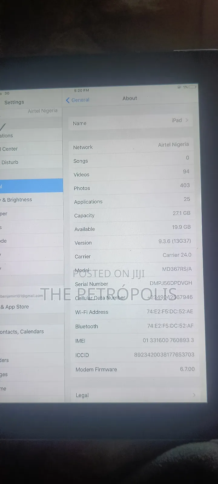 Apple iPad 3 Wi-Fi + Cellular 32 GB Silver in Alimosho - Tablets, King ...