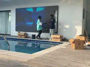 Poolside Led Screen Installation – Outdoor Waterproof Display in Port ...