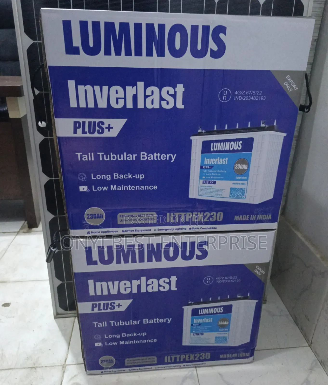 Luminous Tubular Battery 230ah12v in Benin City - Electrical Equipment ...