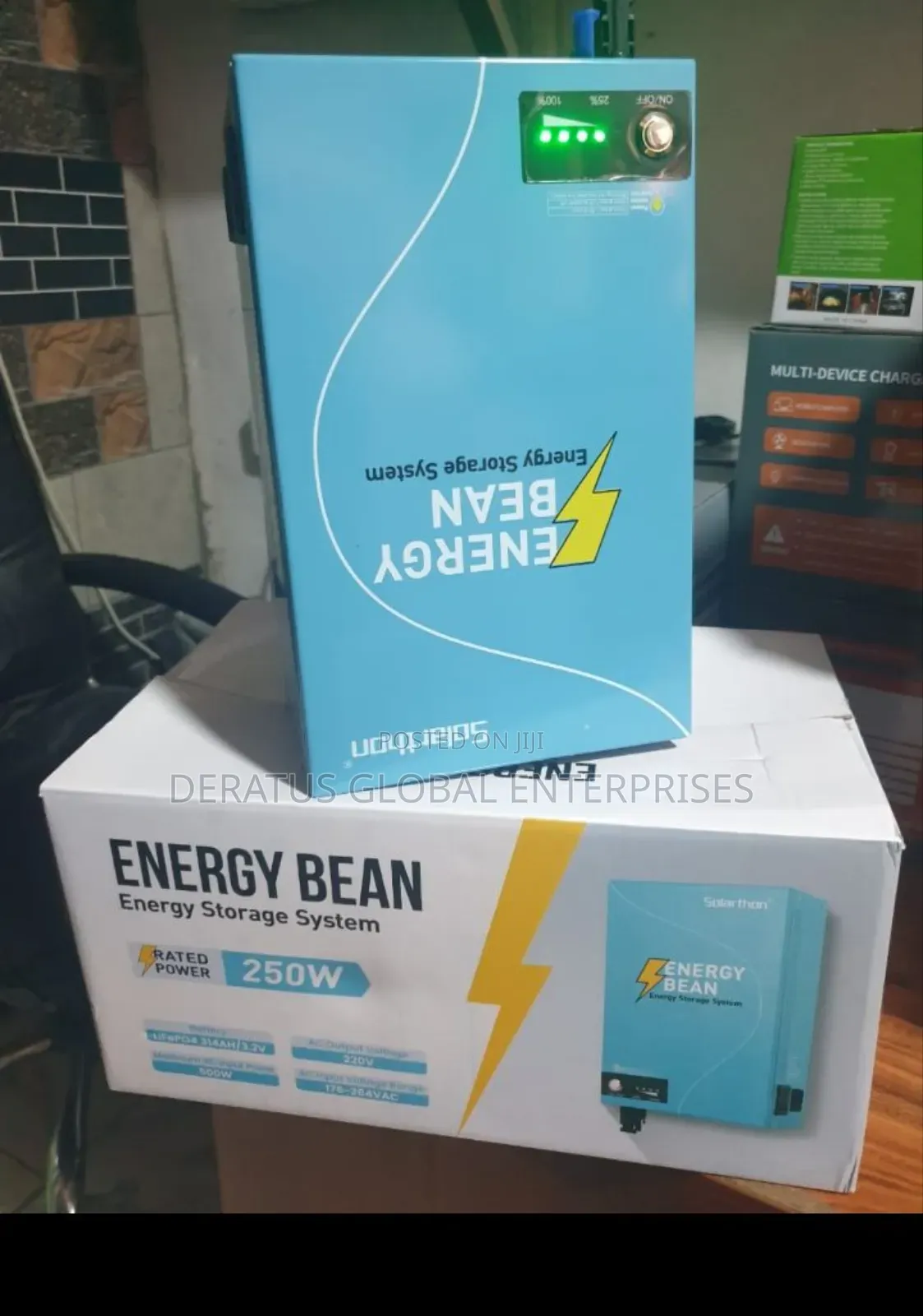 *Energy Bean (1kwh) Solar Generator With 300w Solar Panel in Ojo ...