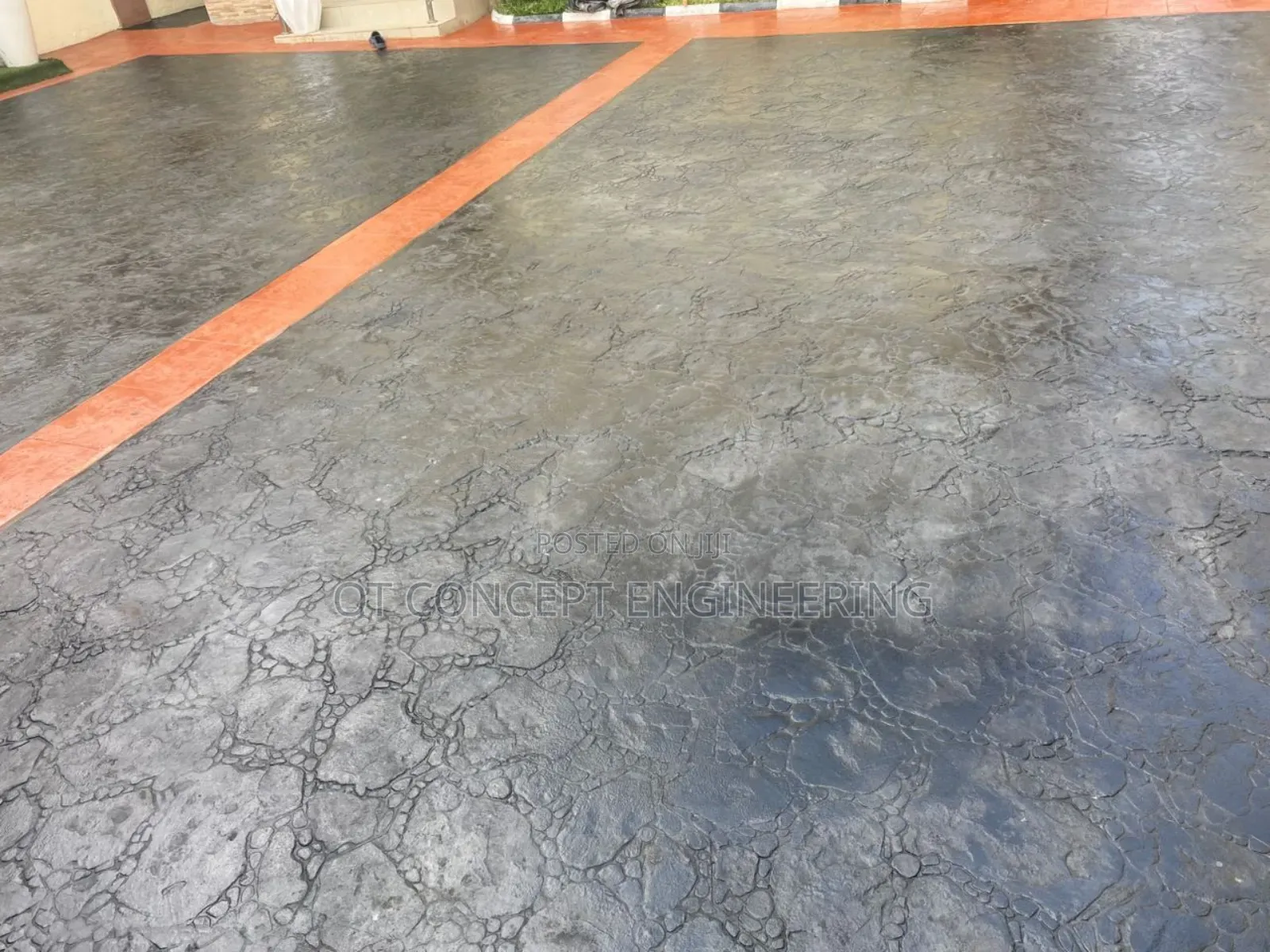 Elephant Skin Stamp Floor Design in Magodo - Landscaping & Gardening ...