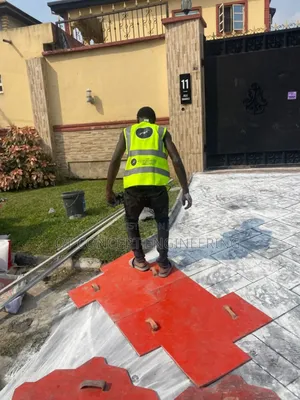 Elephant Skin Stamp Floor Design in Magodo - Landscaping & Gardening ...