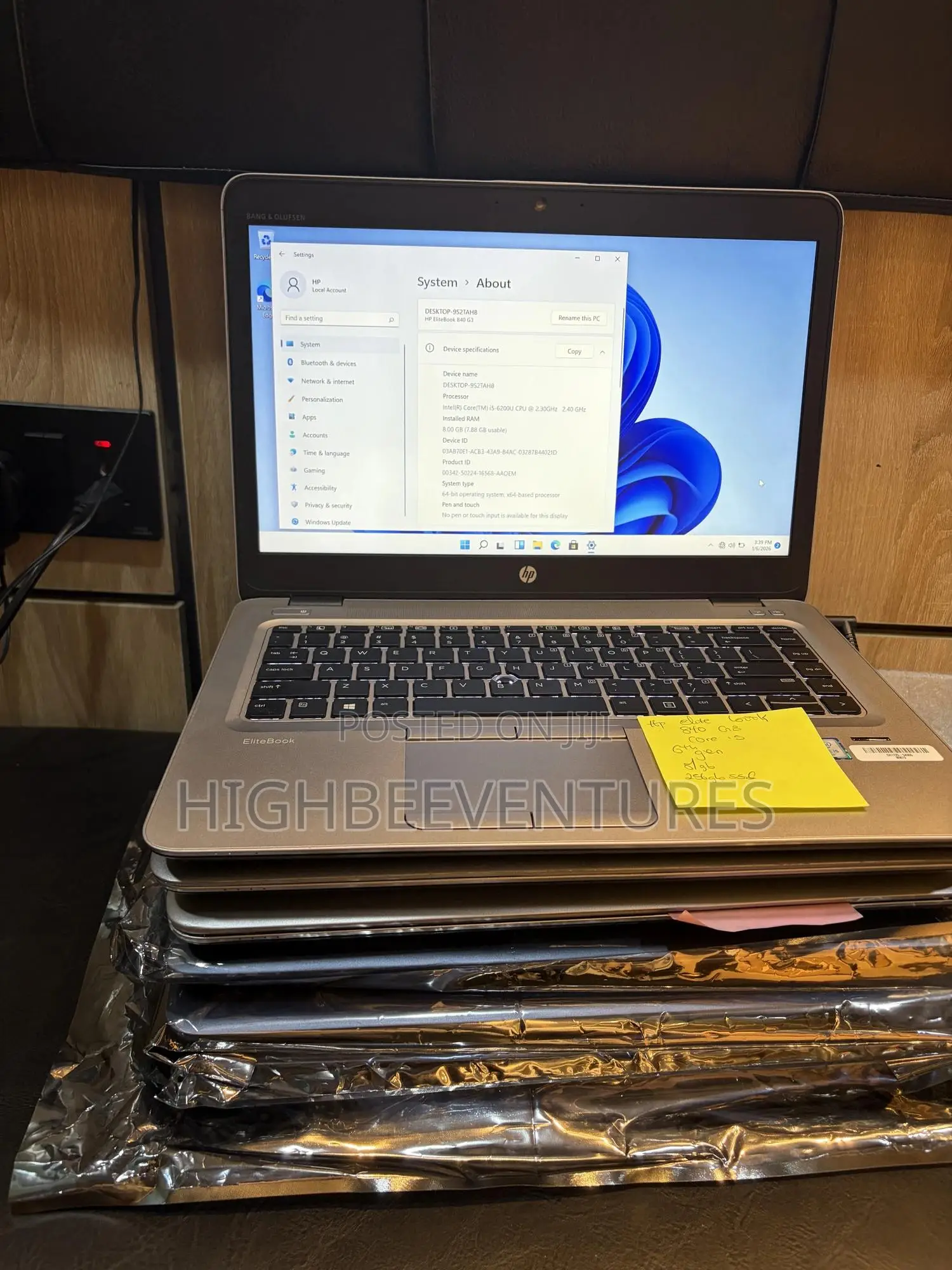 Laptop HP EliteBook 840 G3 8GB Intel Core I5 SSD 256GB in Ikeja ...