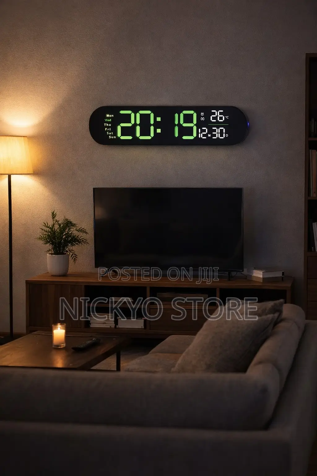 Led Digital Wall Clock (With Remote Control) in Lagos Island (Eko ...