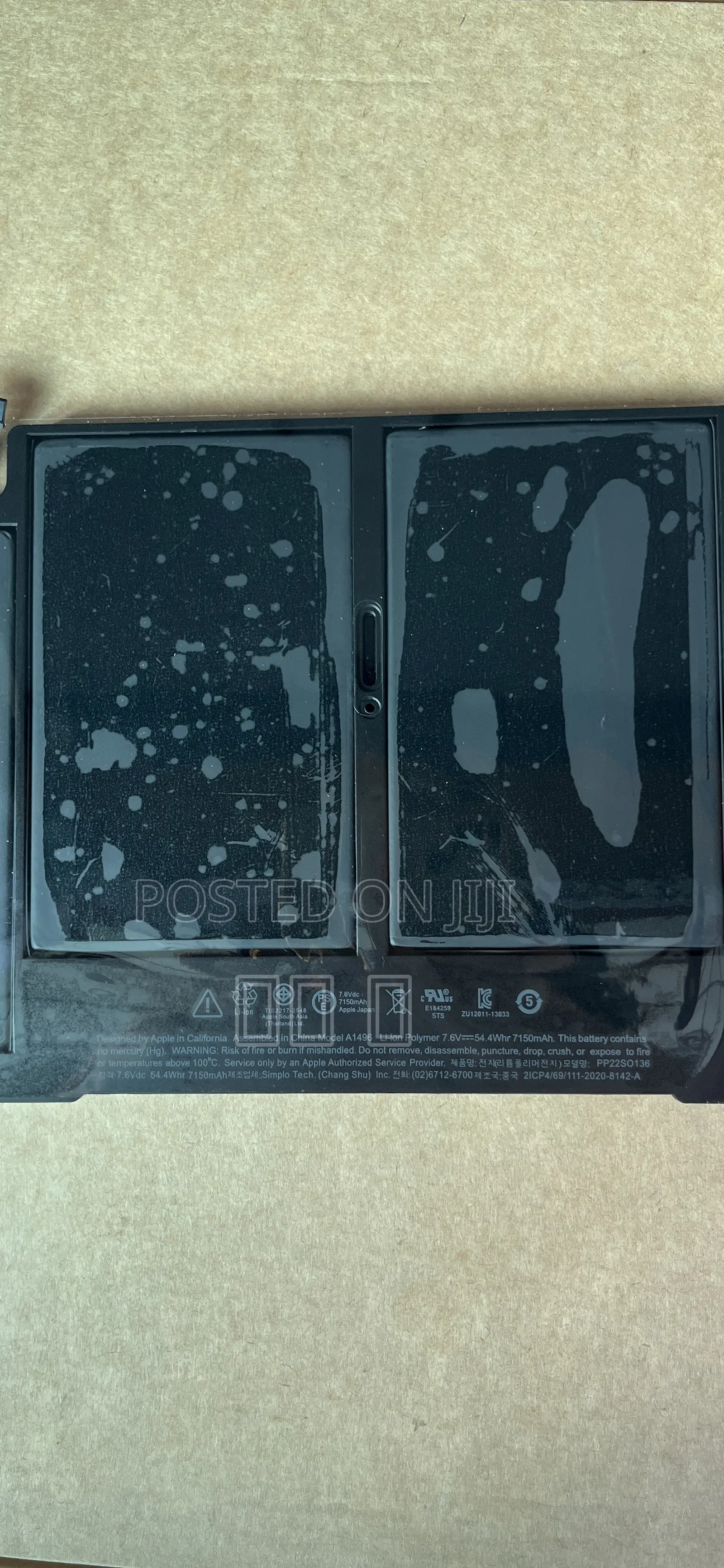 A1496 New Laptop Battery For Apple Macbook Air 13 Inch A1369 A1466 in ...