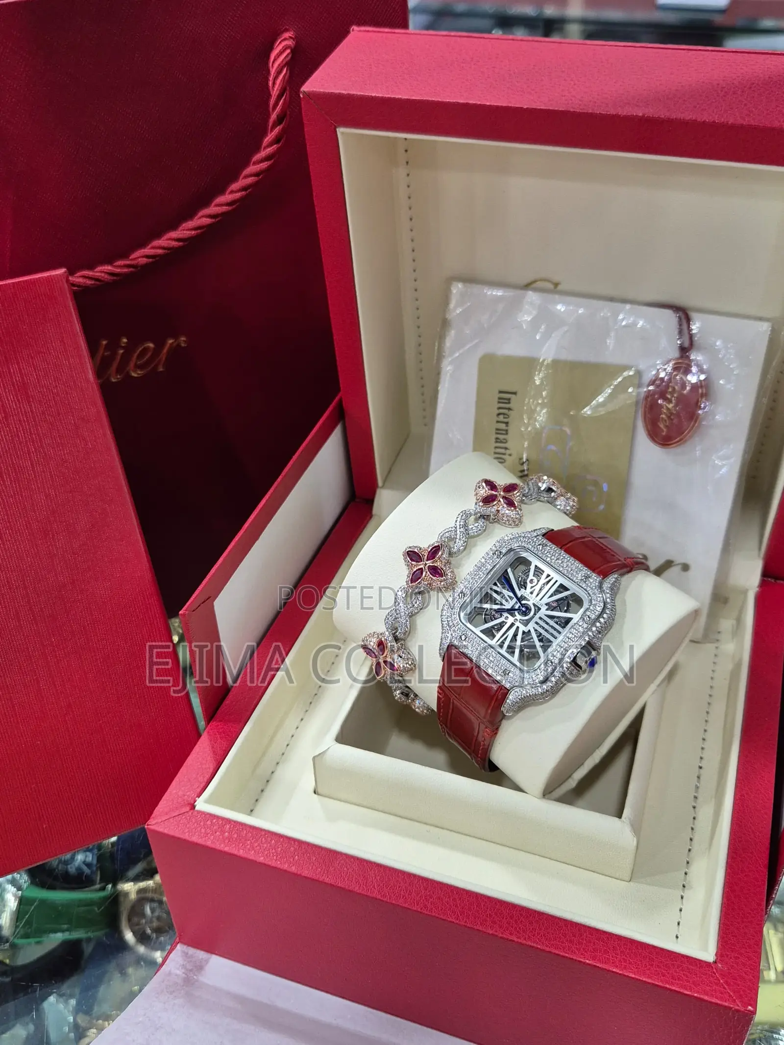 High Quality Ice Cartier Watch Comes With Bracelet Full Package in ...