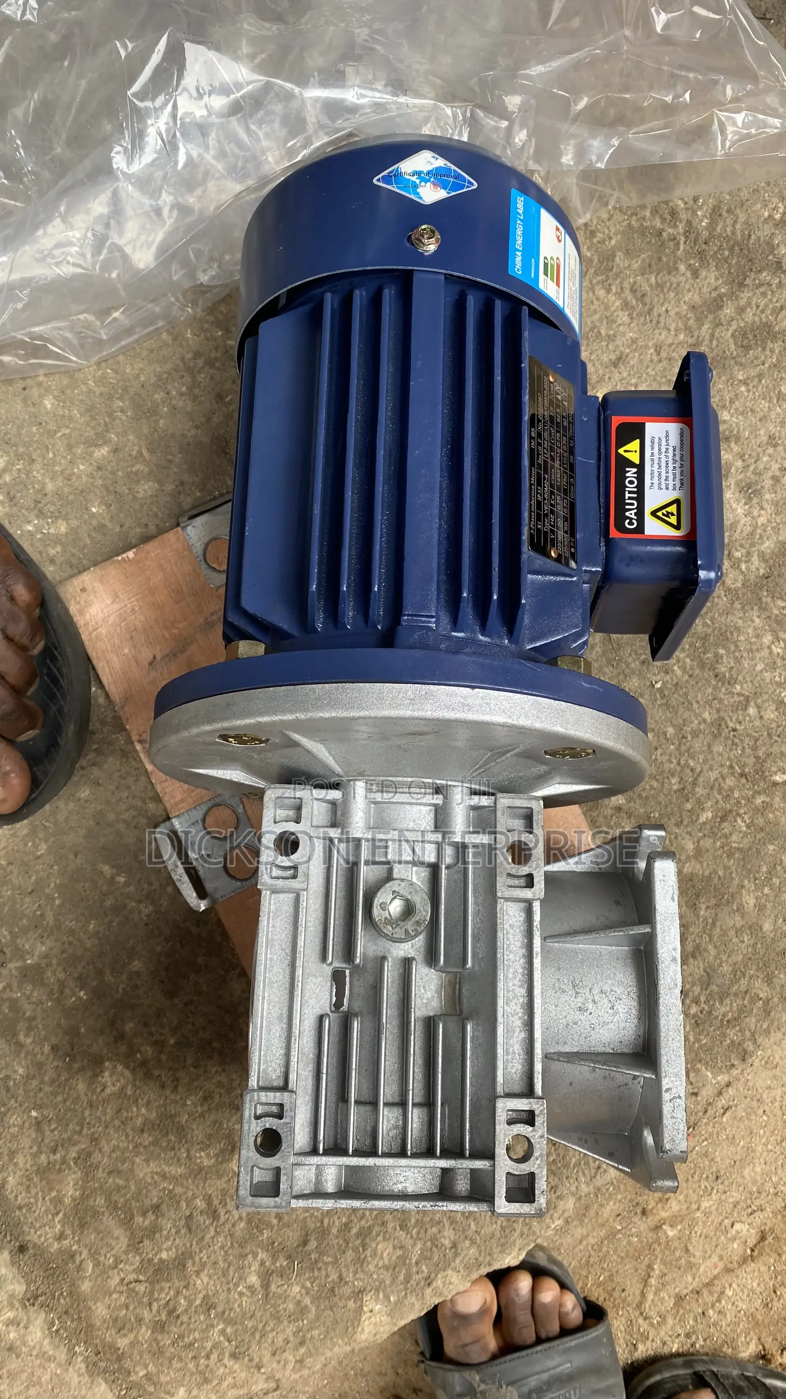 0.75kw 1hp 1450rpm Electric Gear Motor Complete Coupled in Ojo ...