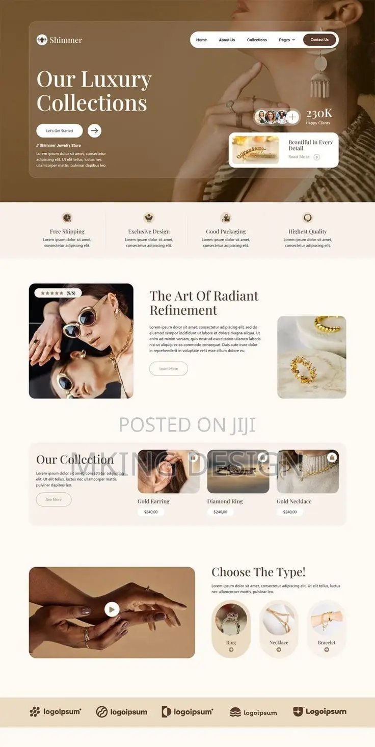 Jewelry Accessories Website Development / Revamp in Maitama - Computer ...