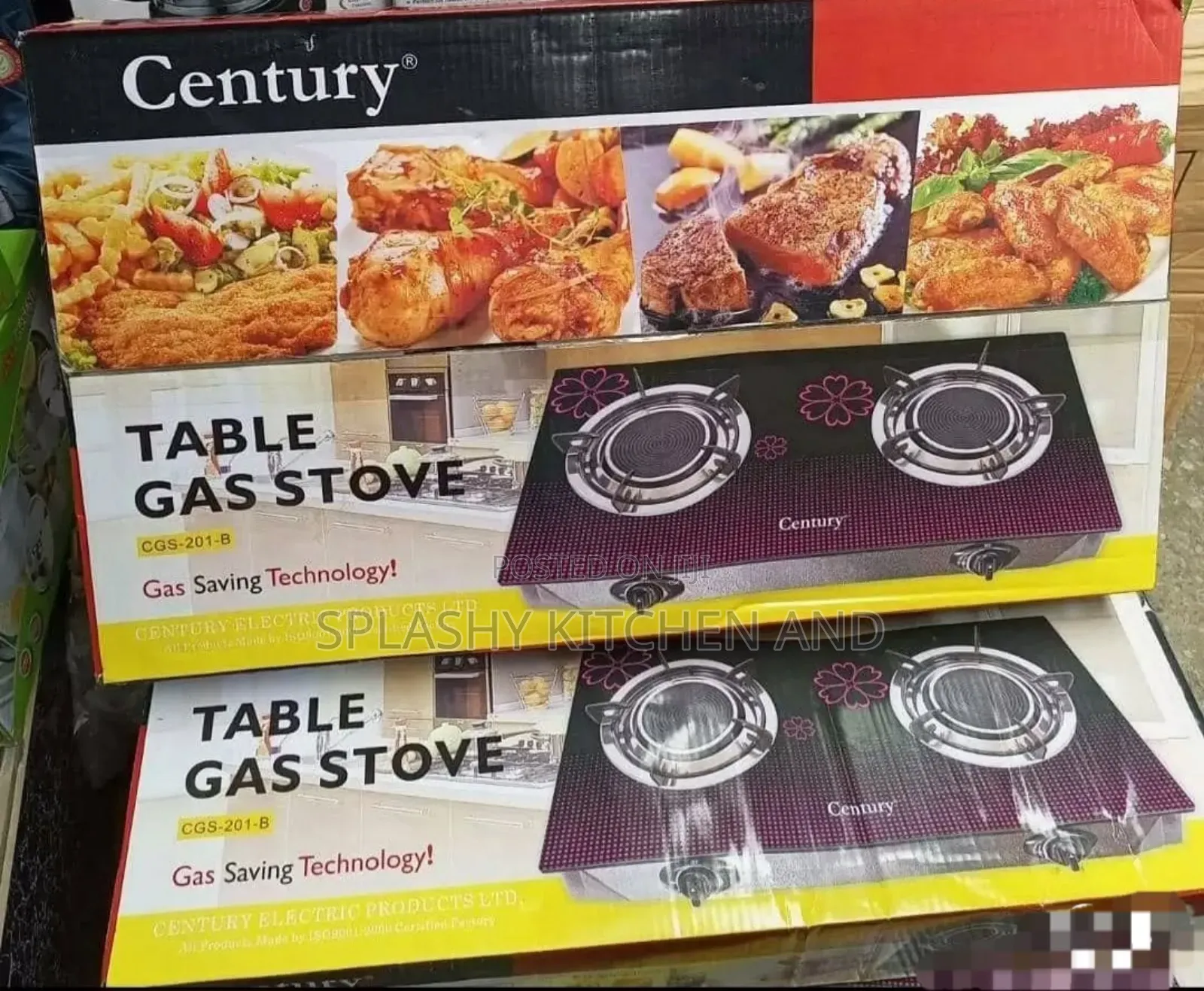 Century 2 Burner Infrared Glass Tabletop Gas Cooker in Lagos Island ...