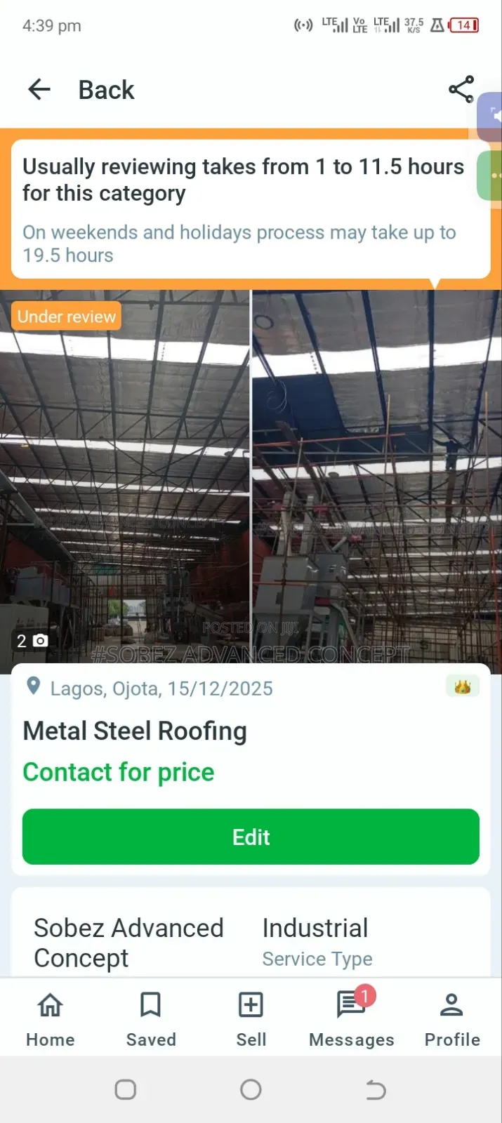 Auditorium Building Roofing in Ojodu - Building & Trade Services, Sobez ...