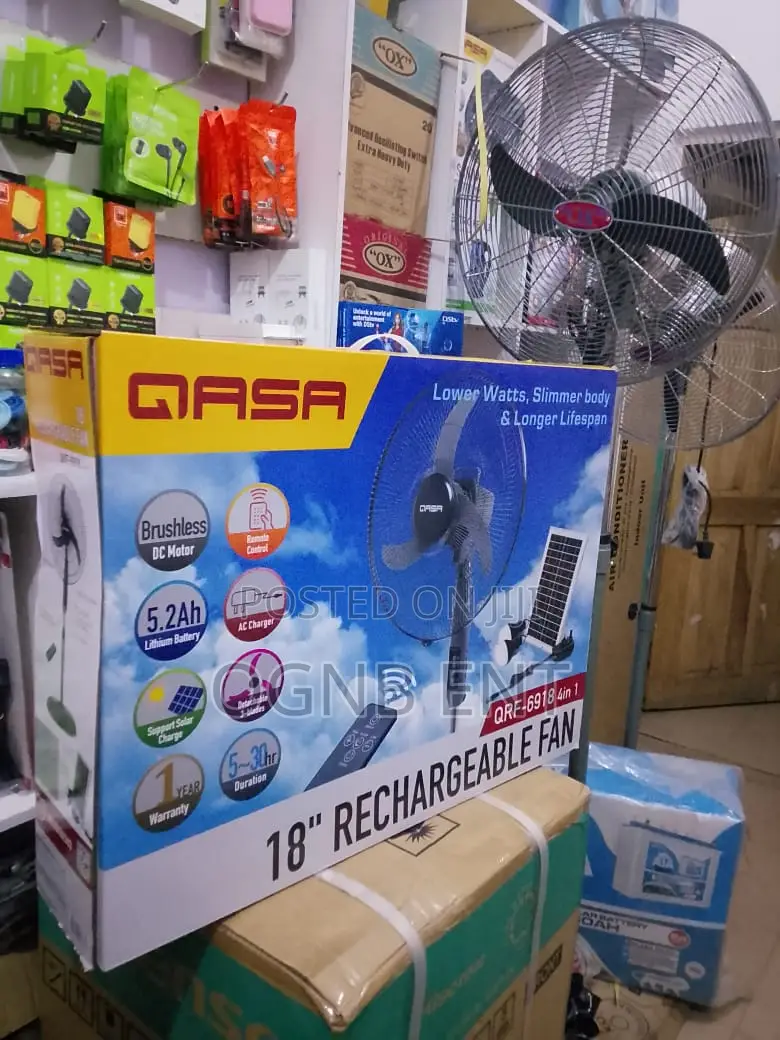 Qasa 4 in 1 Rechargeable Fan QRF 6918 in Ibadan - Home Appliances, Ognb ...