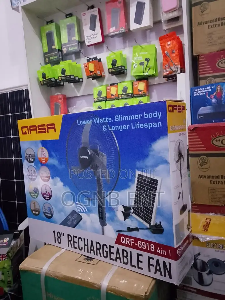 Qasa 4 in 1 Rechargeable Fan QRF 6918 in Ibadan - Home Appliances, Ognb ...