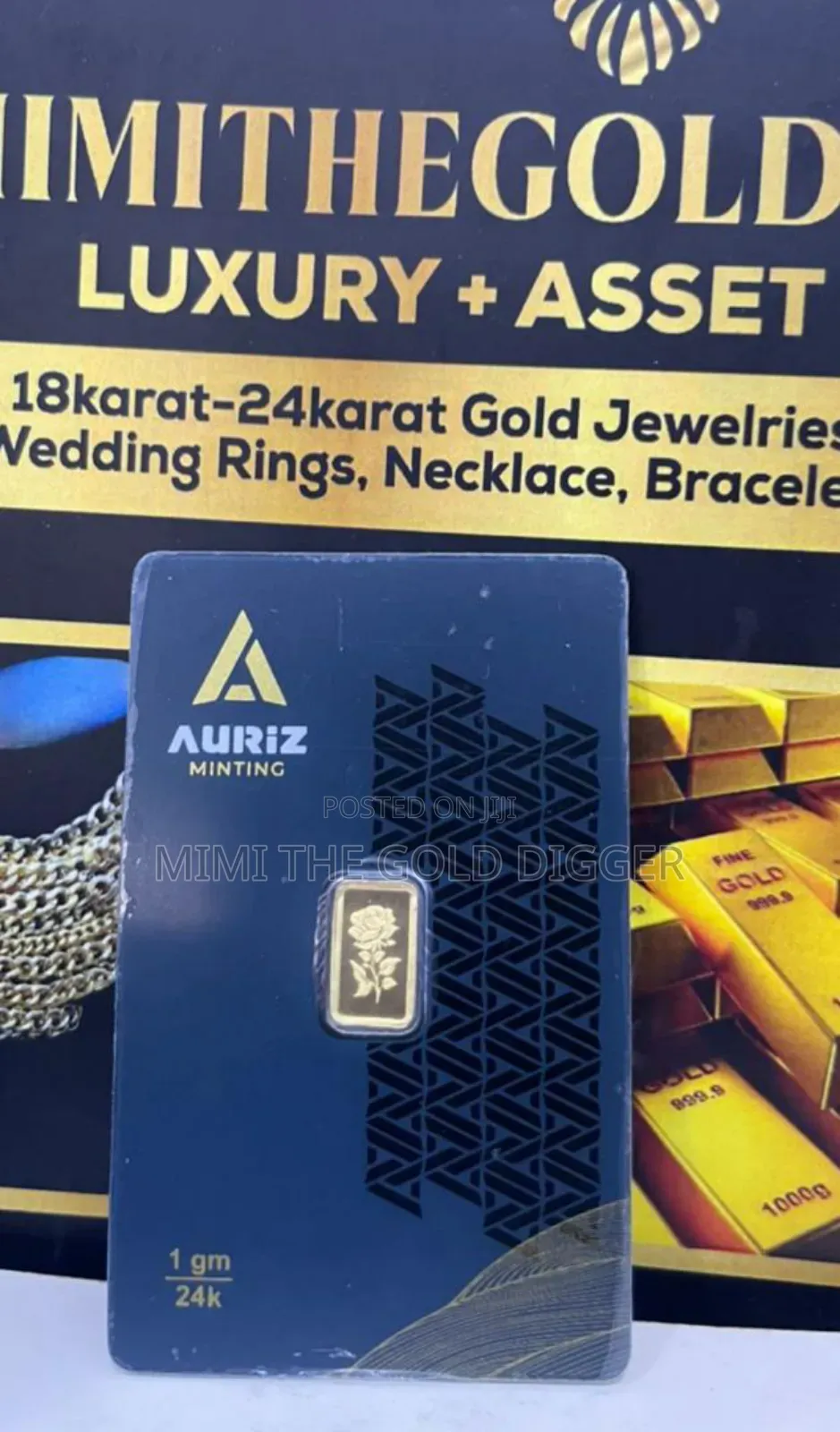 1 Gram, 24 Karat Gold Bar in Port-Harcourt - Jewelry, Mimi The Gold ...