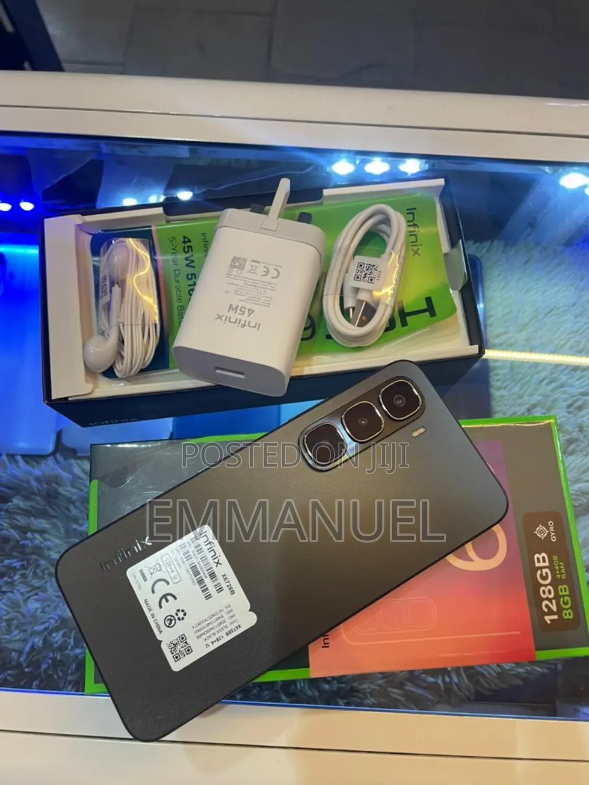 New Infinix Hot 60i 128 GB Black in Nasarawa-Kano - Mobile Phones, Emmanuel Sunday | Jiji.ng