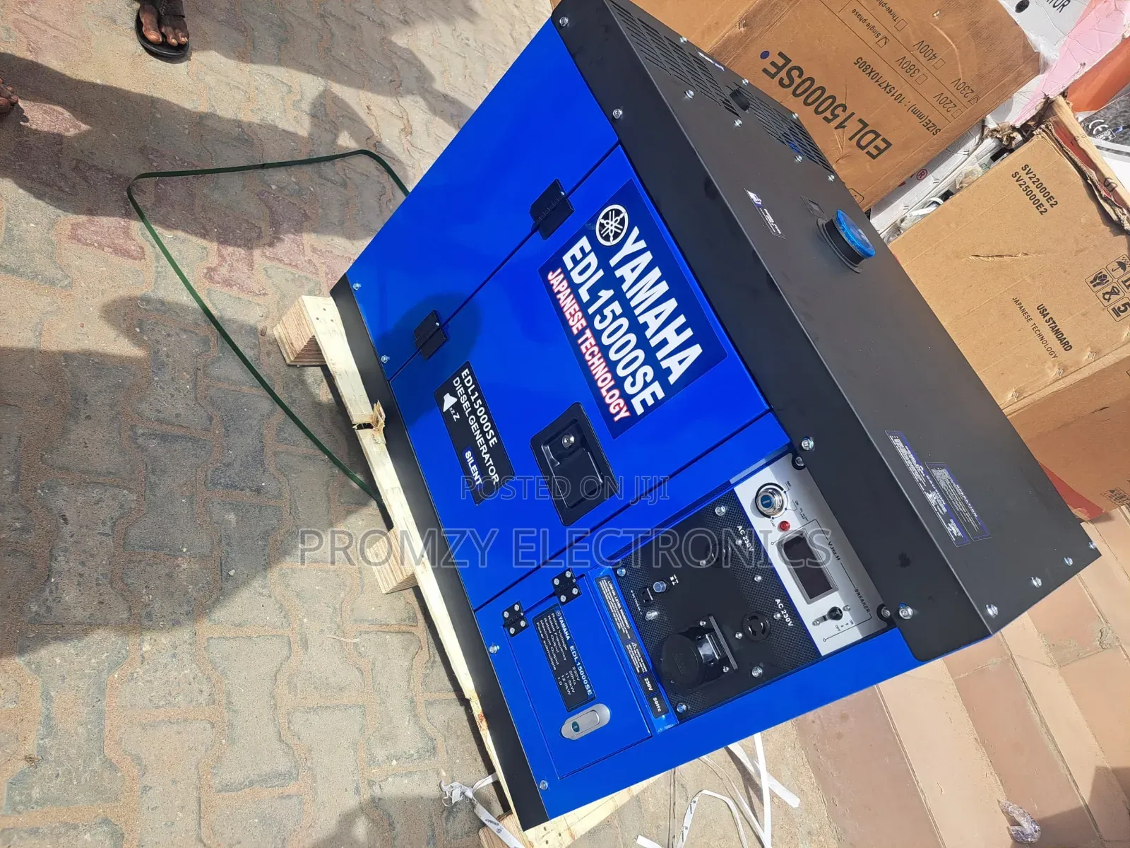 12.5kva Yamaha Diesel Soundproof Generator 100% Copper Coil in Port ...