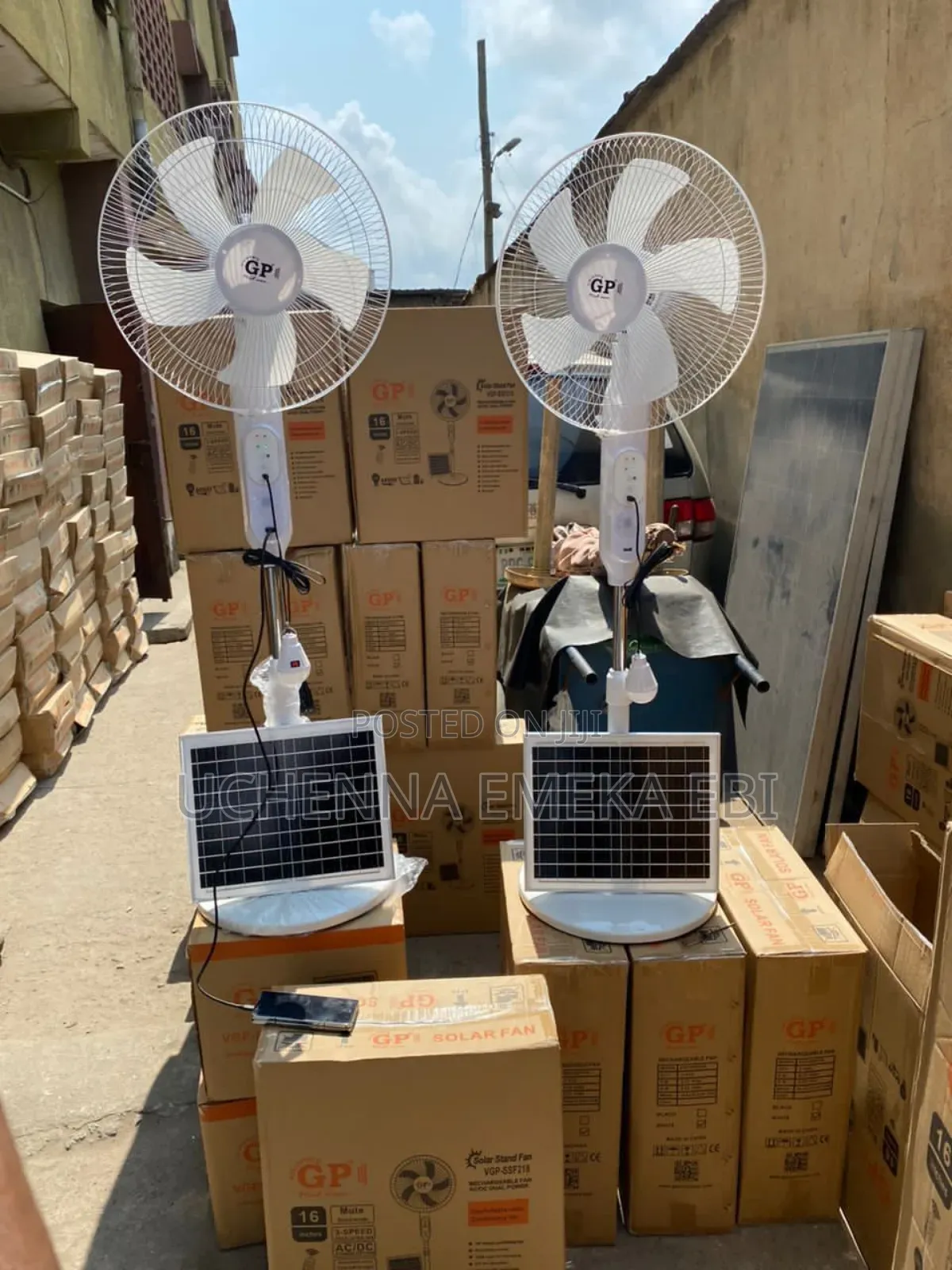 Solar Fan With Panel in Ojo - Home Appliances, Uchenna Emeka Ebi | Jiji.ng