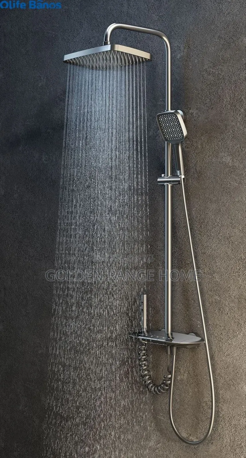 Shower System Dual Head Hot and Cold Mixer Shower Faucet in Orile ...