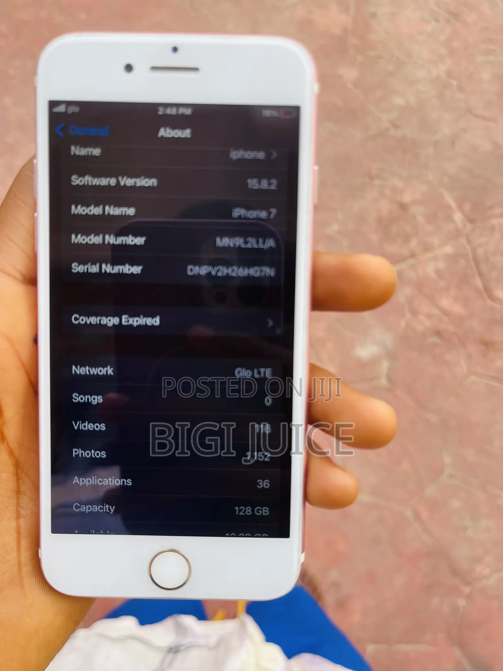 Apple iPhone 7 128 GB Pink in Port-Harcourt - Mobile Phones, Bigi Juice ...