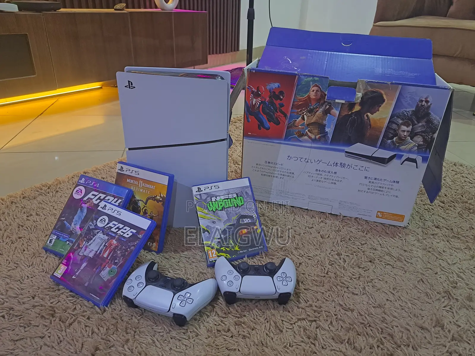 Playstation 5 (Ps5 Slim) Console With 2 Pads and 4 Games (Disc) in ...