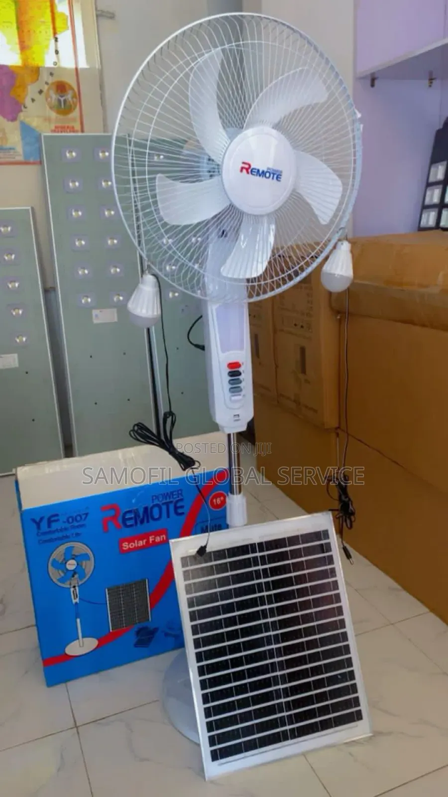 Remote Fan With Solar Panel and Bulb in Ojo - Home Appliances, Samofil ...