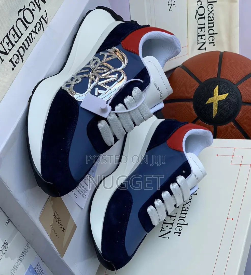 Alexander McQueen 3colorway Blue,Red, Blackwhite Sole Luxury in Abuja ...