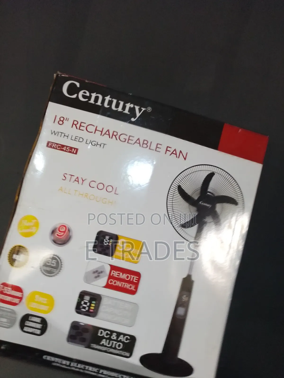 Century 18-Inch Inverter Rechargeable Fan With Led Light in Agbara ...