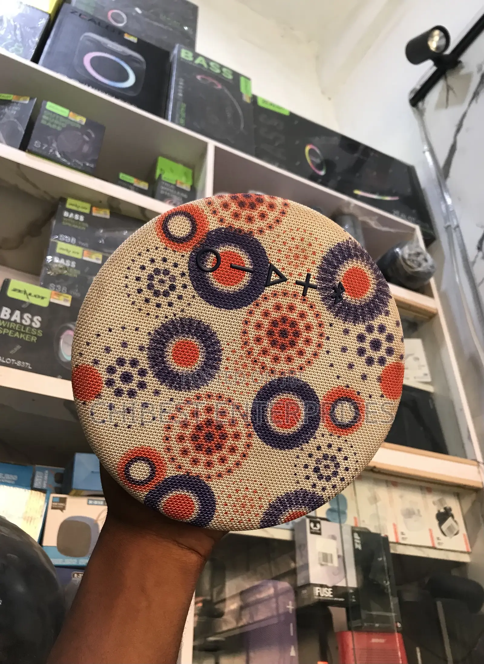 Groove Onn Portable Bluetooth Round Stereo Wireless Ipx4 Water Resista ...