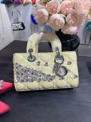 Original Lady Dior Full Diamond Mini White, Black, Pink, Purple, in ...