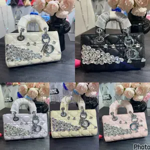 Original Lady Dior Full Diamond Mini White, Black, Pink, Purple, in ...