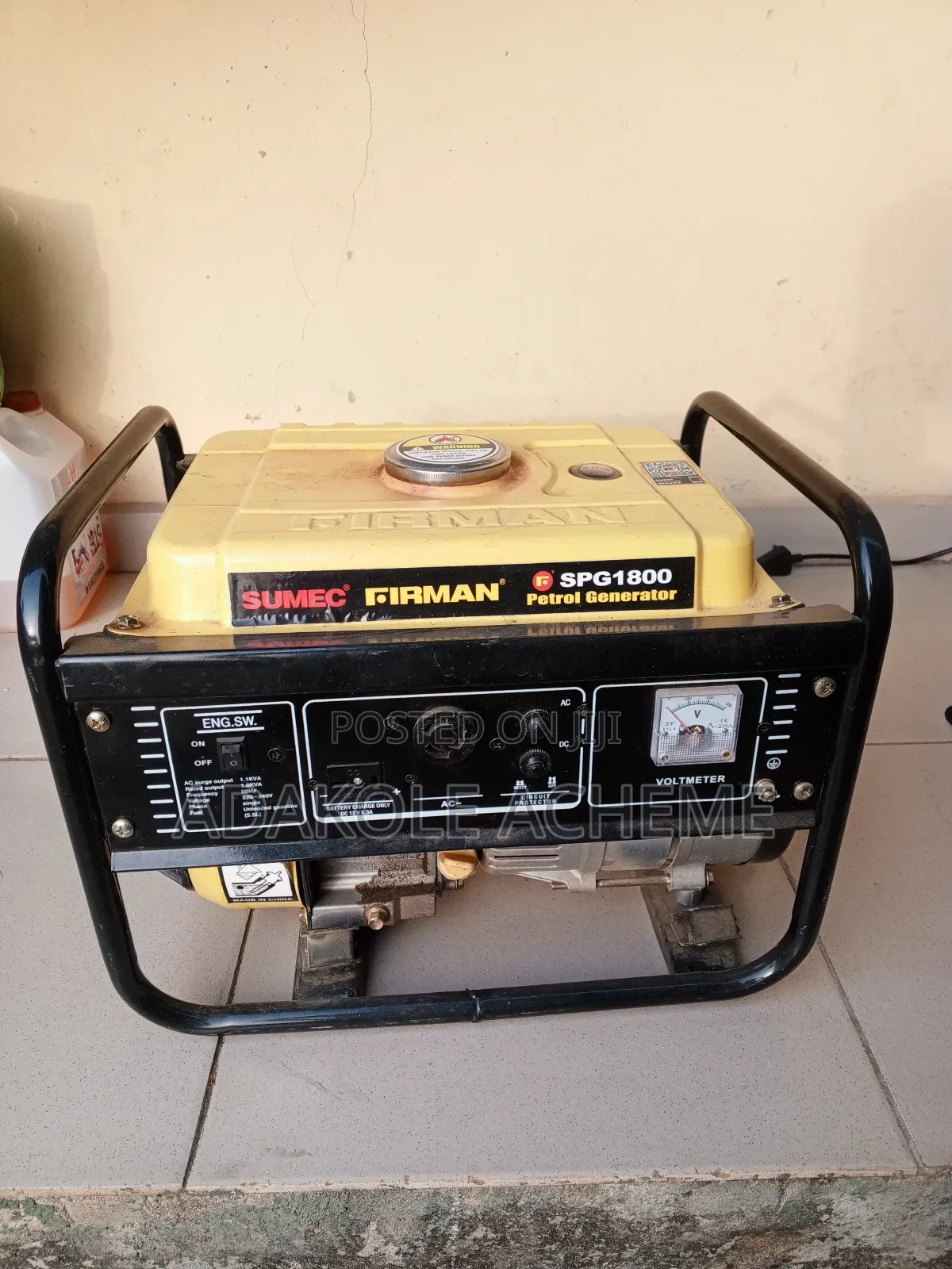 Sumec Firman 1.1kva Generator in Kaura - Electrical Equipment, Adakole ...