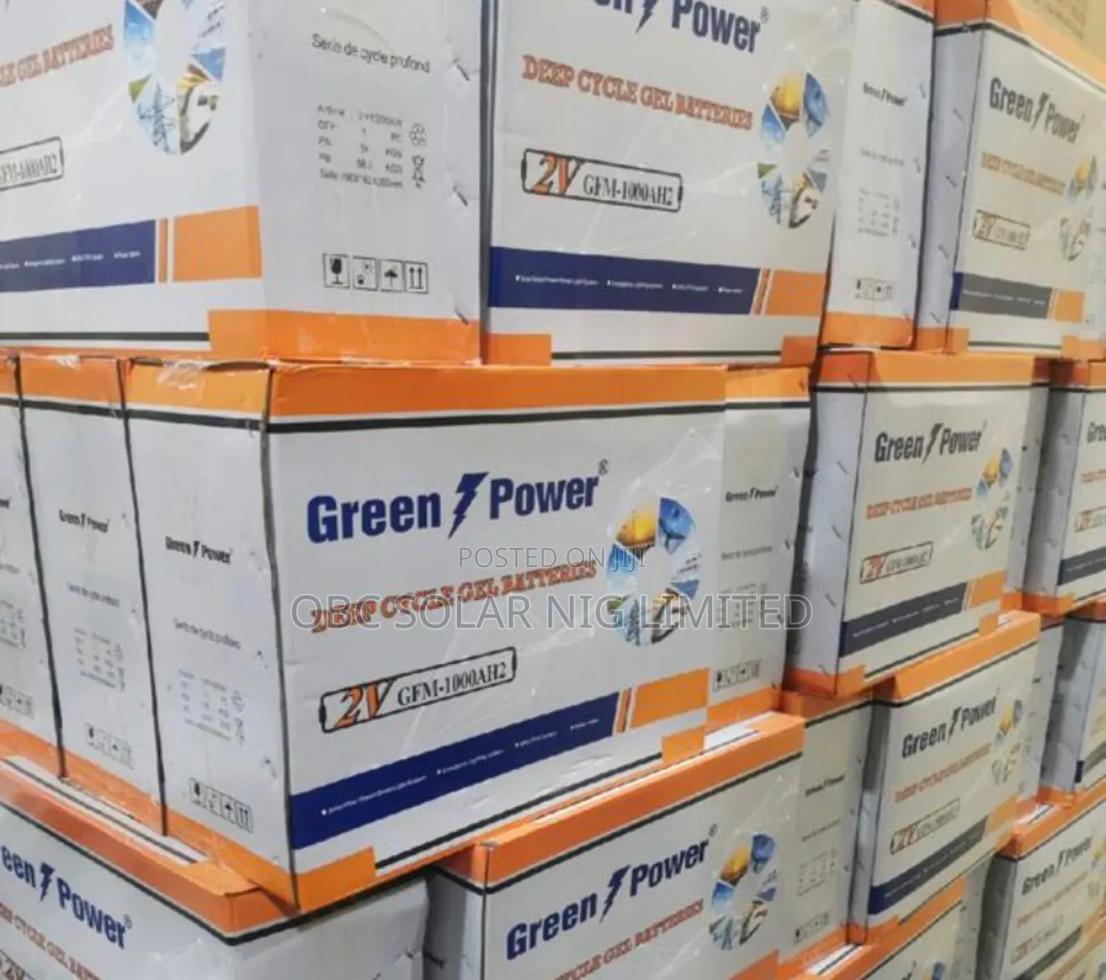 1000ah/2v Green Power Deep Cycle Slim Battery in Nasarawa-Kano - Electrical Equipment, Obc Solar ...