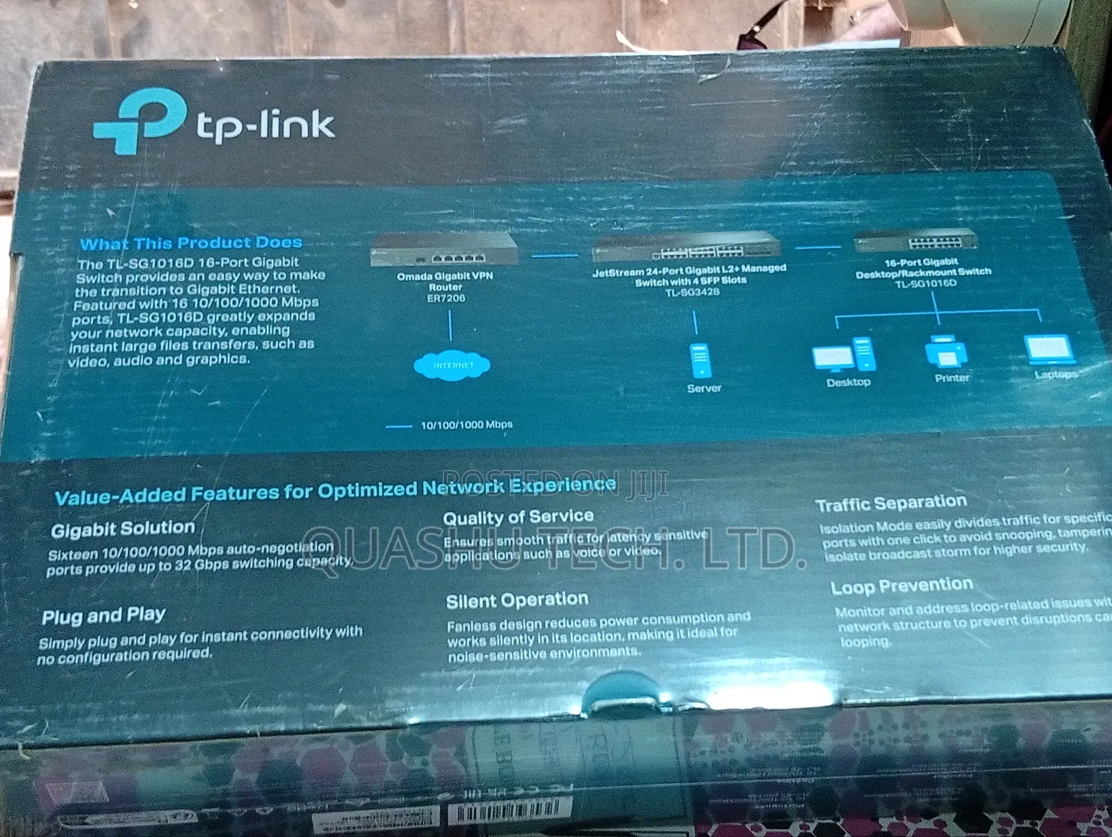 Tp-Link Tl-Sg1016d 16-Port Gigabit Desktop/Rackmount Switch in Apo ...