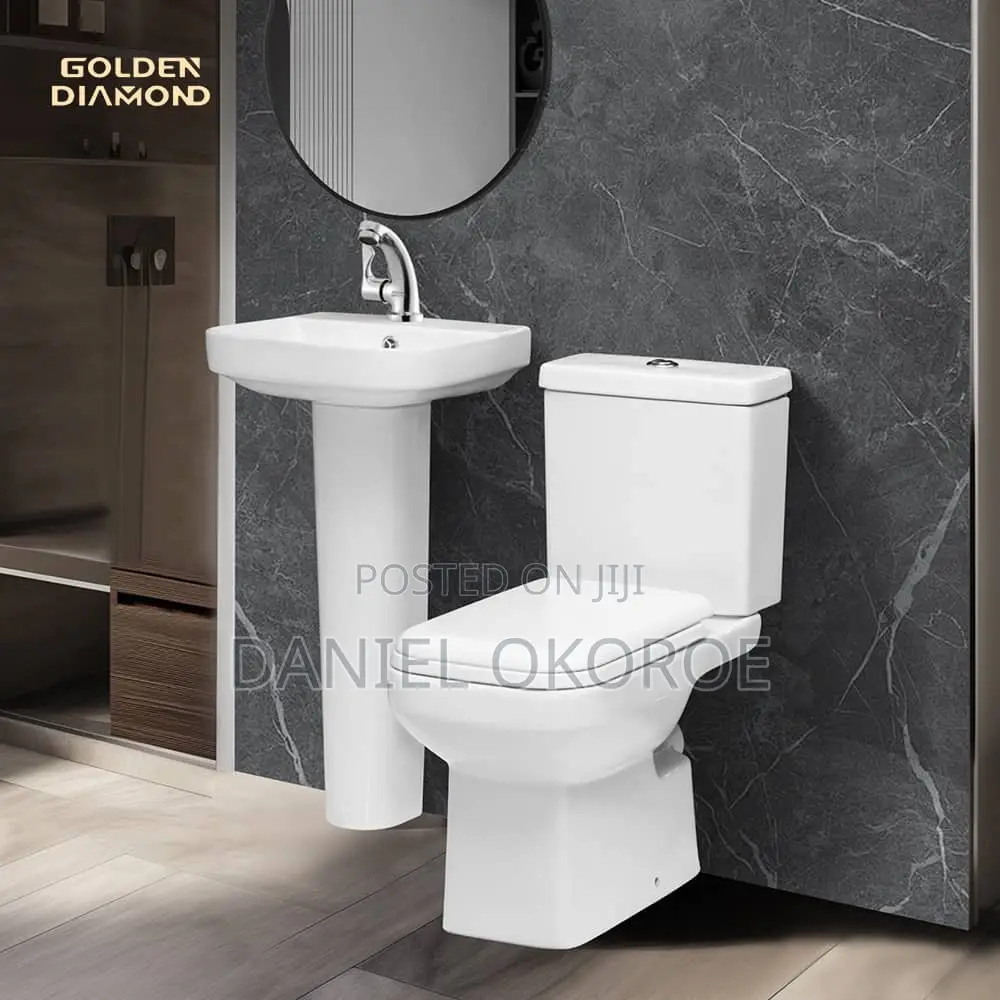 Executive Golden Diamond Wc With Wash Hand Basin in Orile - Plumbing ...
